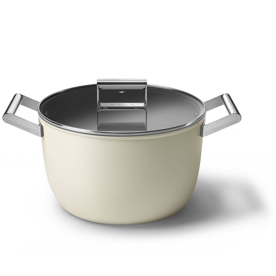 Smeg CKFC2611CRM кастрюля с двумя ручками и крышкой 26 см купить на ...