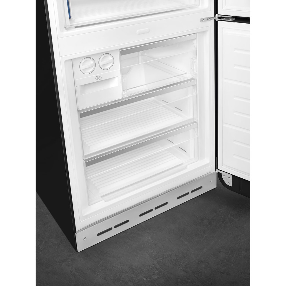 Smeg FAB38RBL5 двухдверный холодильник, 70 см, черный купить на ...